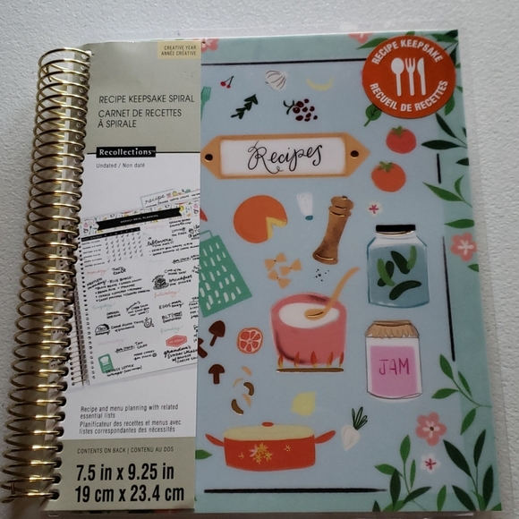 Recollections | Office | Recollections Recipe Keepsake Spiral Undated ...